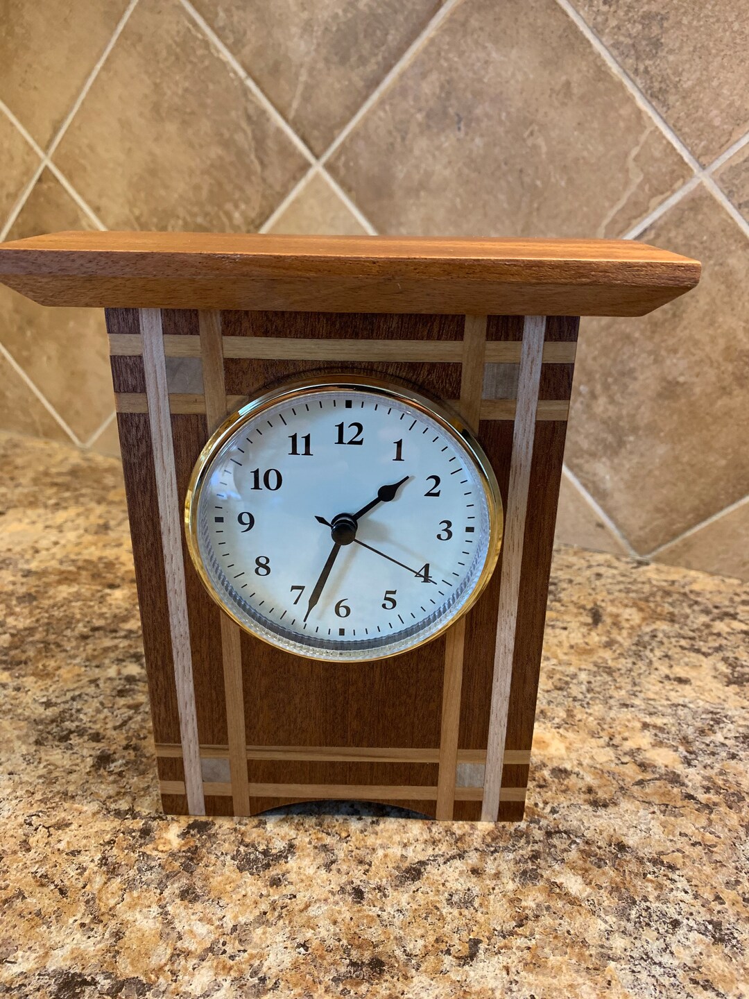 Cross Cross Clock Cute Little Clock. HANDMADE in USA Mahogany Maple ...