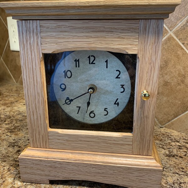 Wood Mantle Clock - Etsy