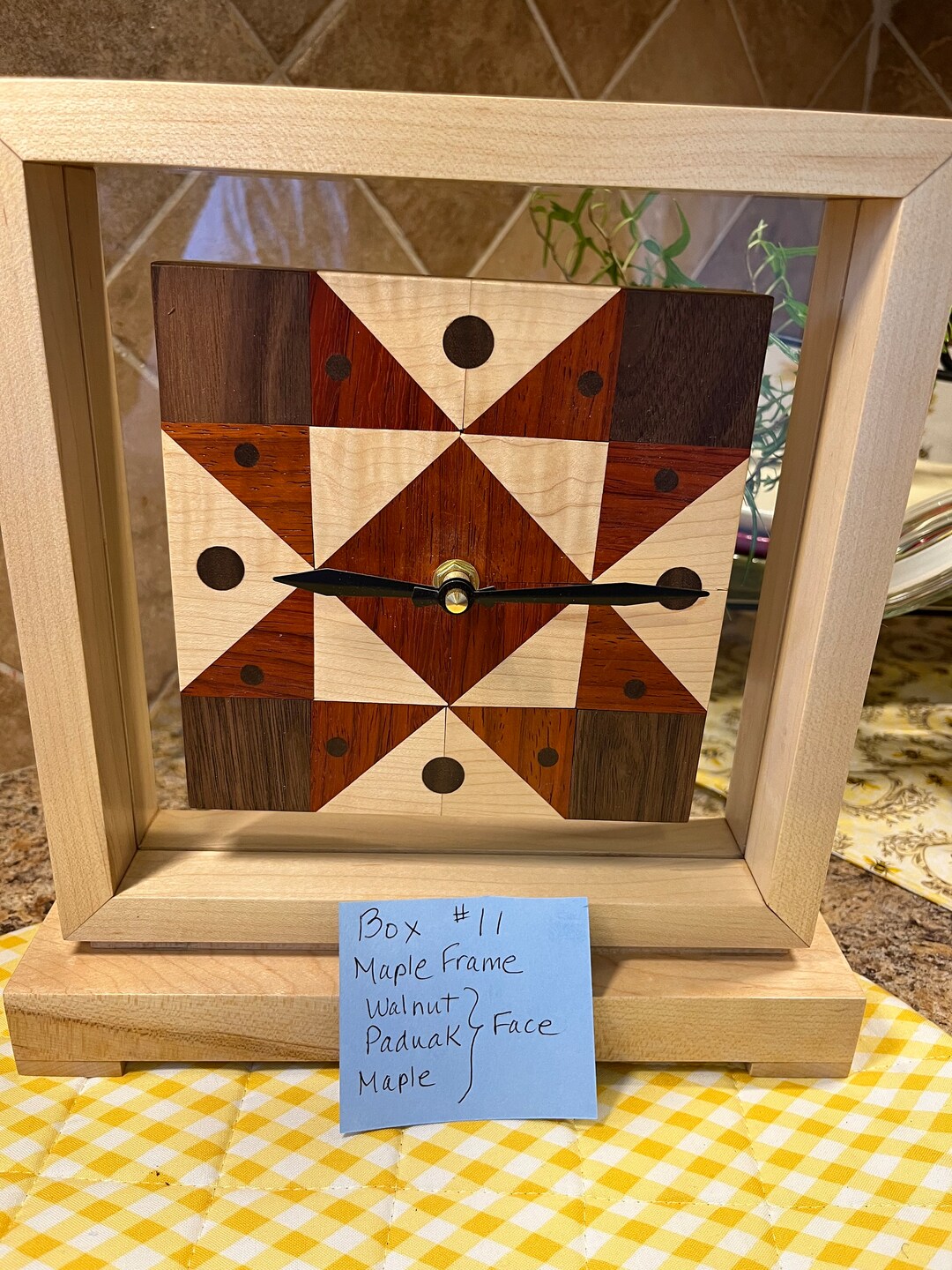 Quilt Face Clocks Handmade in USA - Etsy