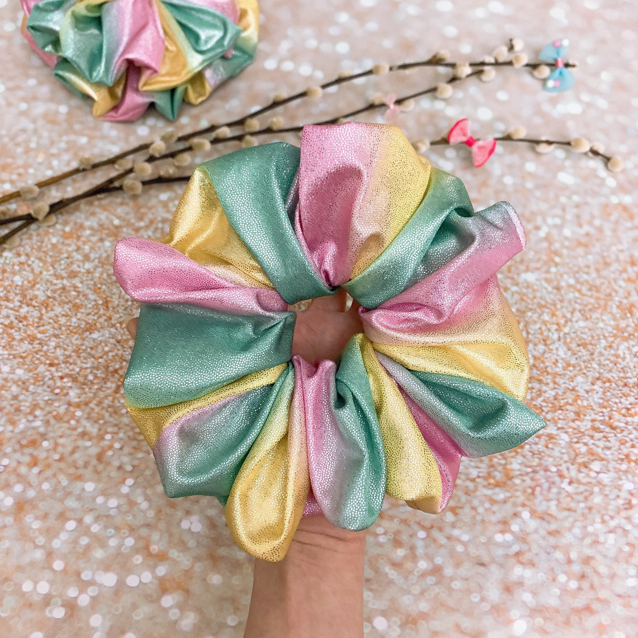 JUMBO Scrunchie Oversized Scrunchie Extra Large Scrunchie Hair - Etsy