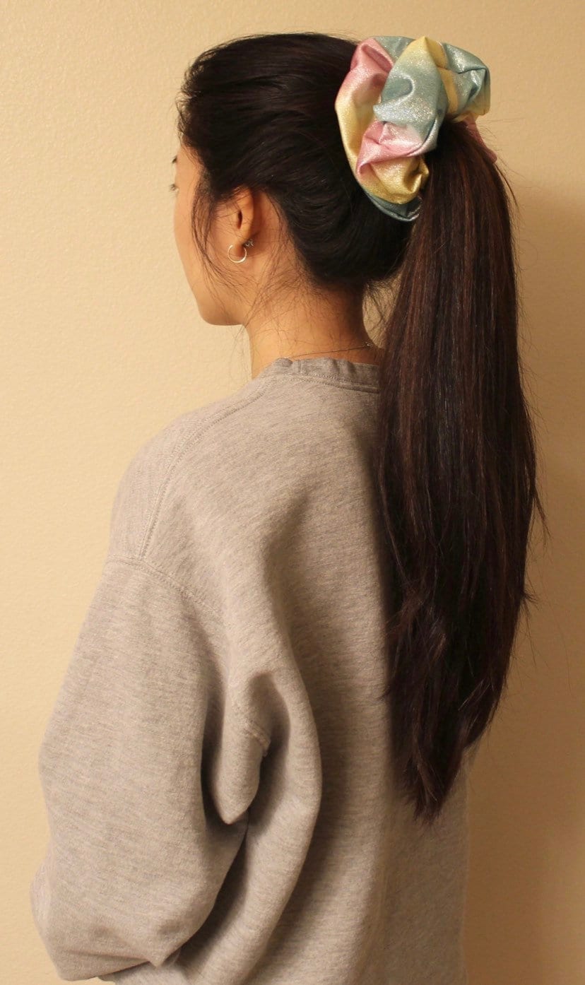 JUMBO Scrunchie Oversized Scrunchie Extra Large Scrunchie Hair - Etsy