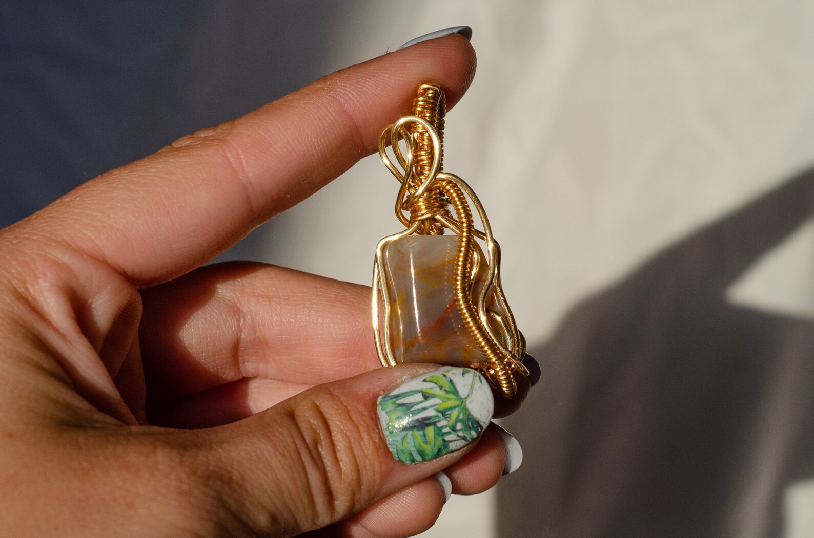 Wire Wrapped Crystal Pendants Complex Wire Wrapped Pendants - Etsy