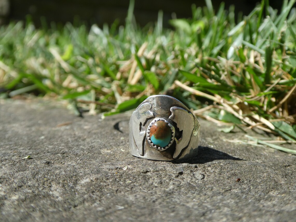 Turquoise Trout Ring | Size 7.5 | Granola Girl Ring | Turquoise Ring ...