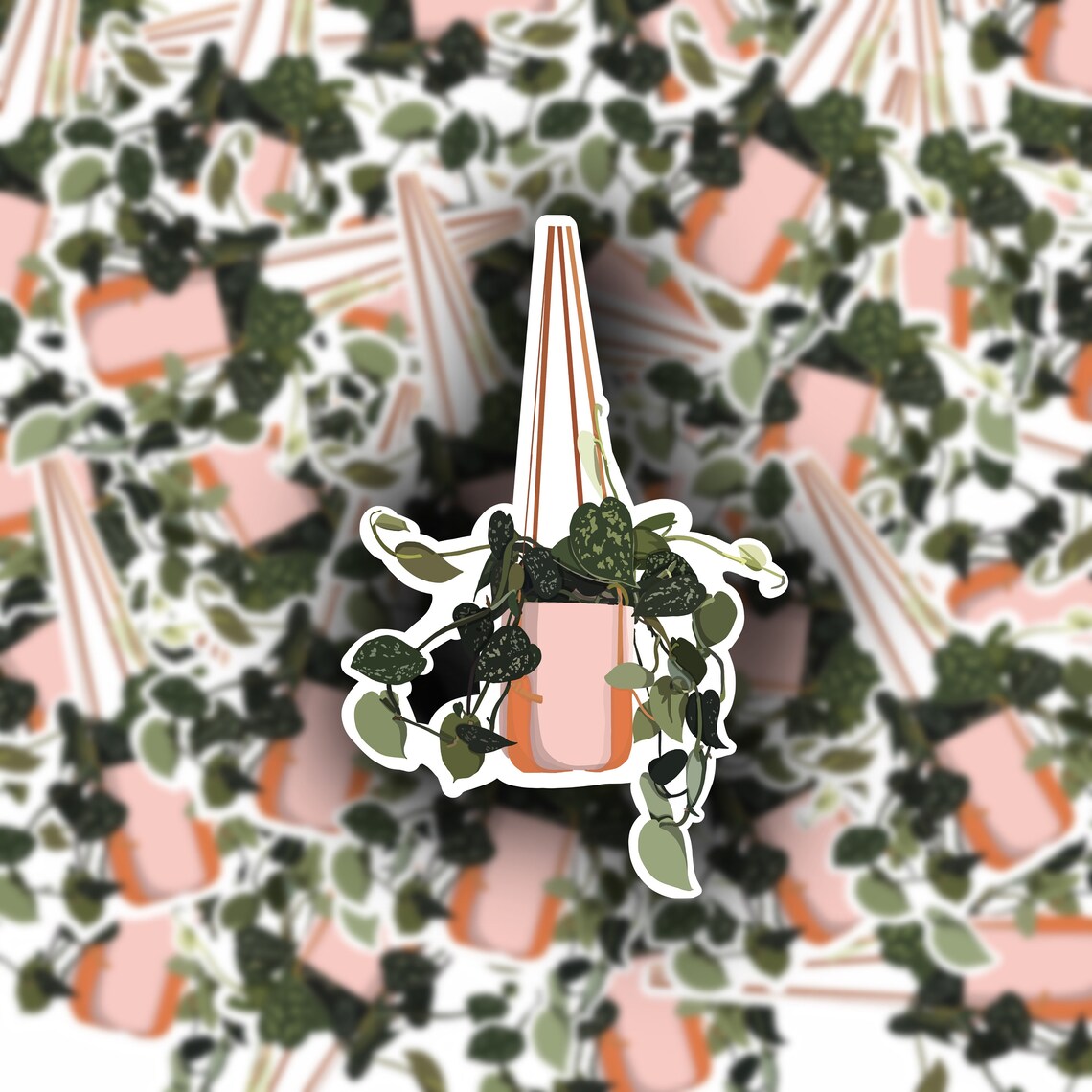 Hanging Plant Sticker | Etsy