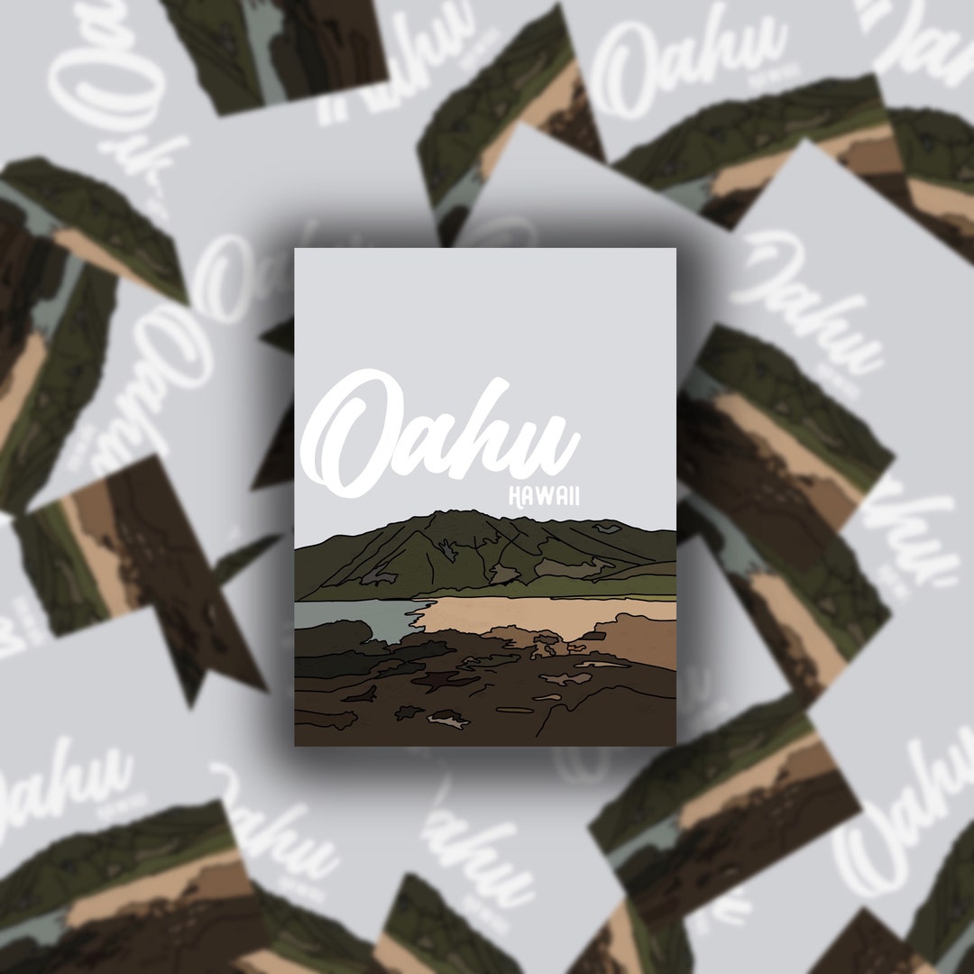 Oahu Sticker - Etsy