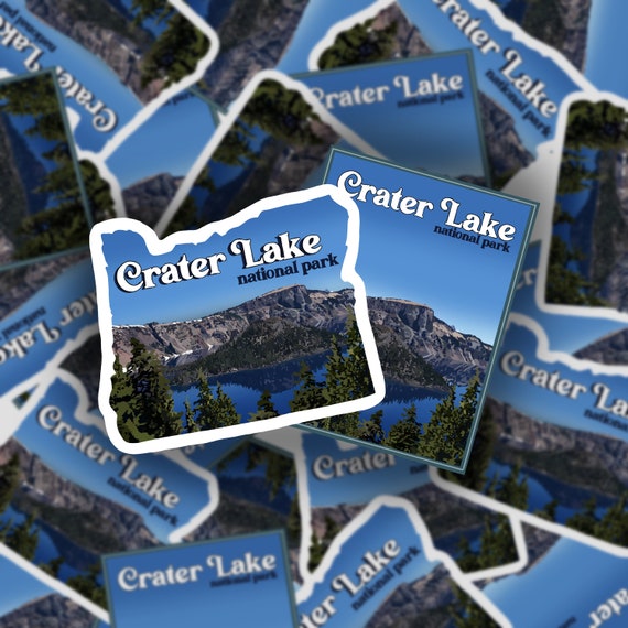 Crater Lake National Park Sticker Oregon National Park | Etsy