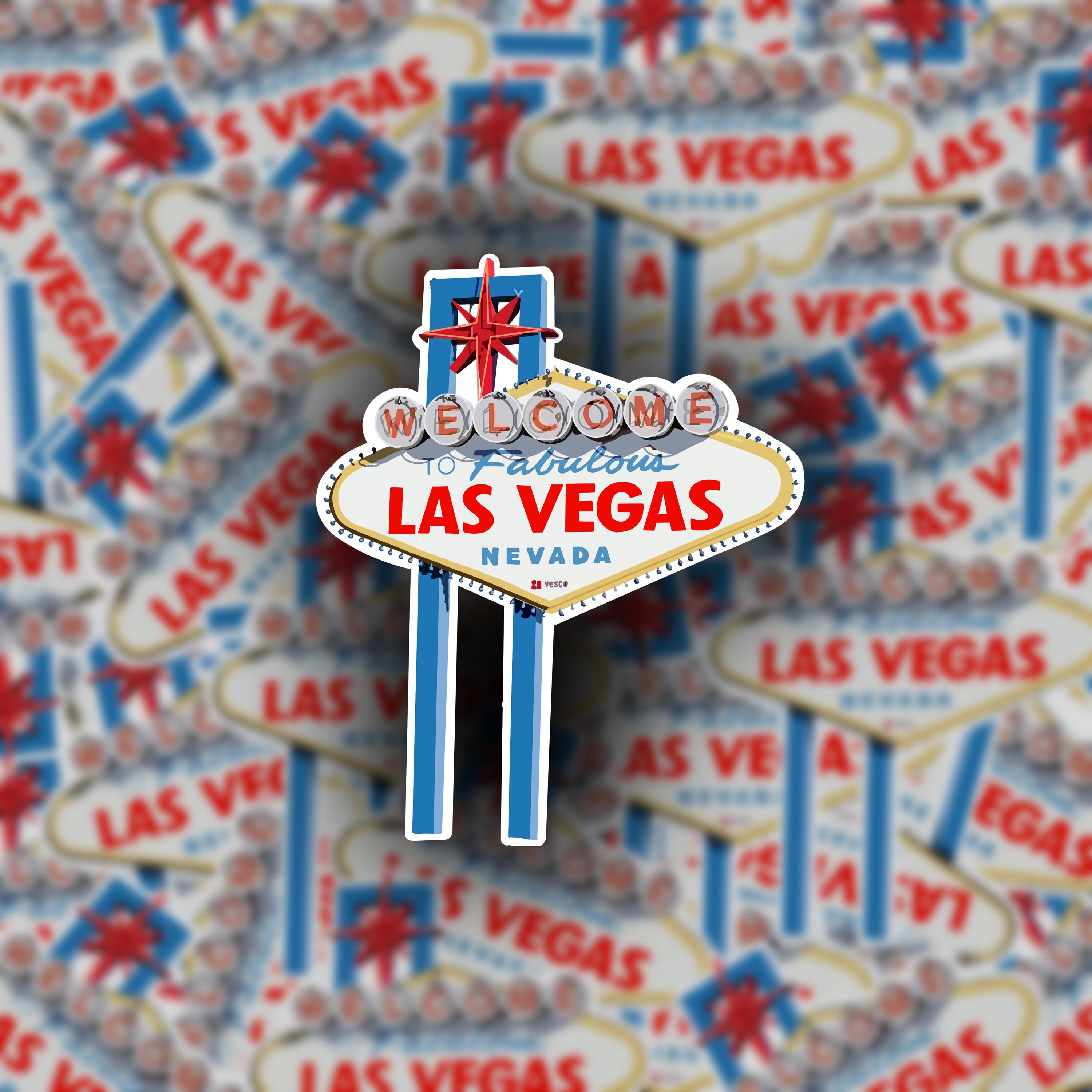 Las Vegas Sticker | Etsy
