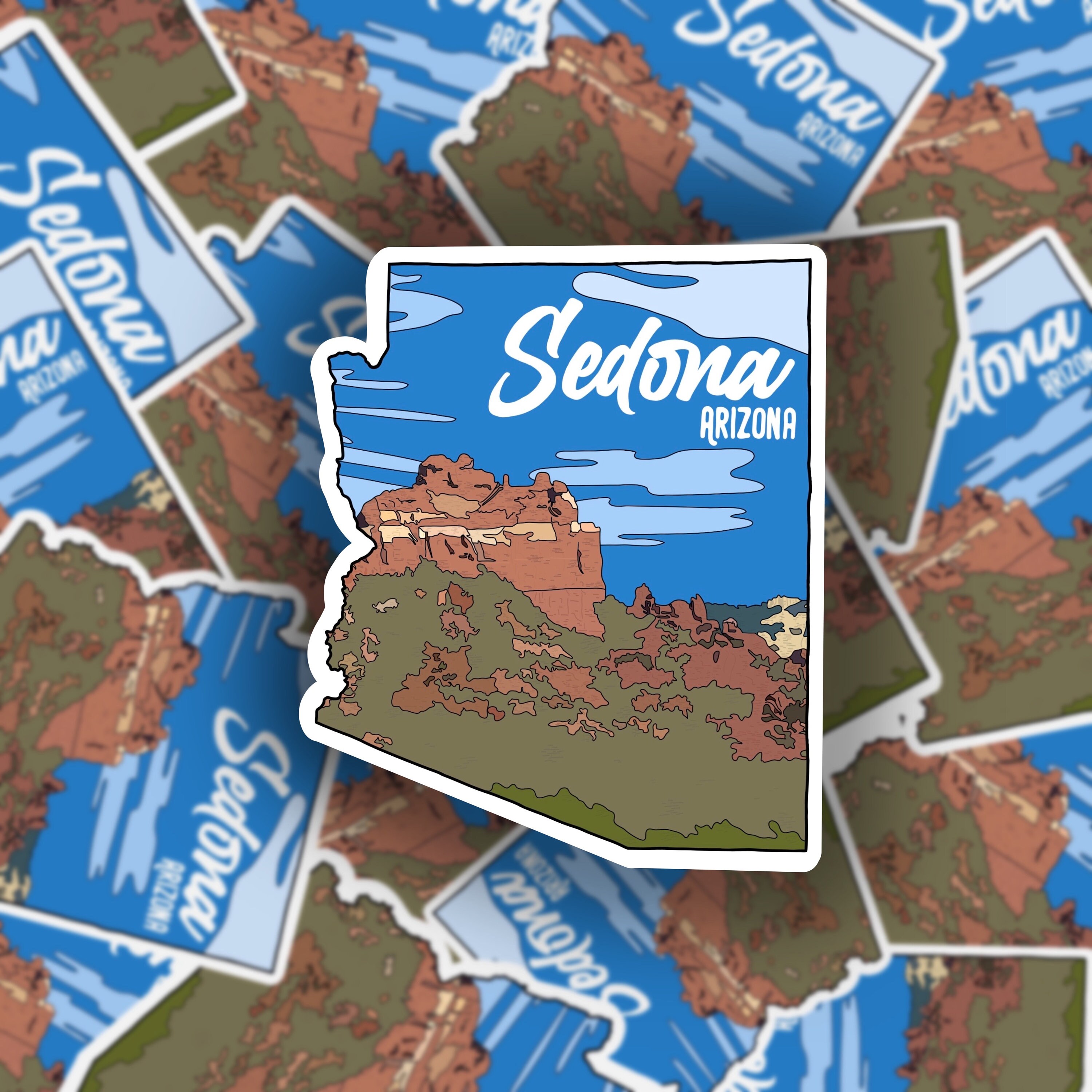 Sedona State Sticker - Etsy