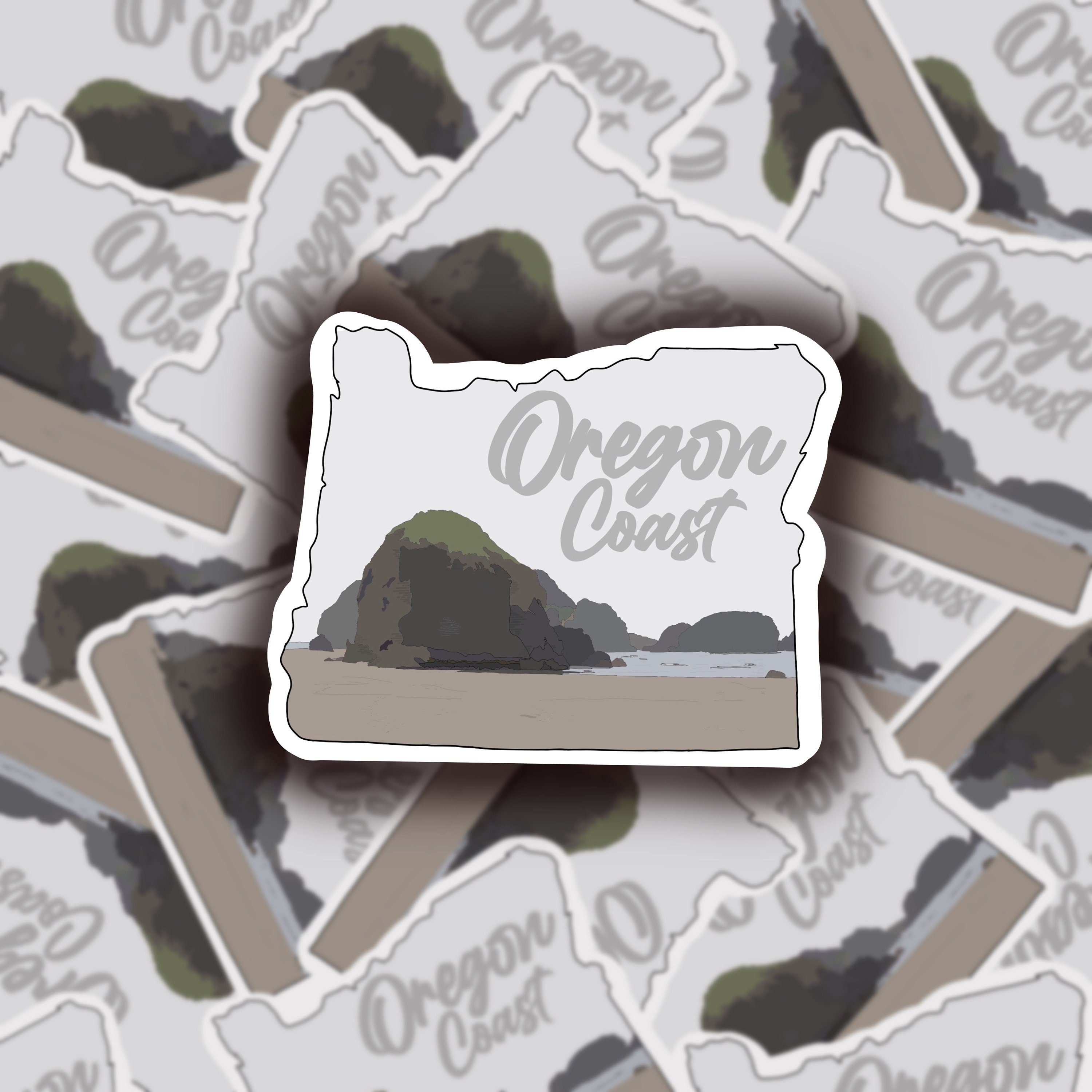 Oregon Coast State Sticker | Etsy