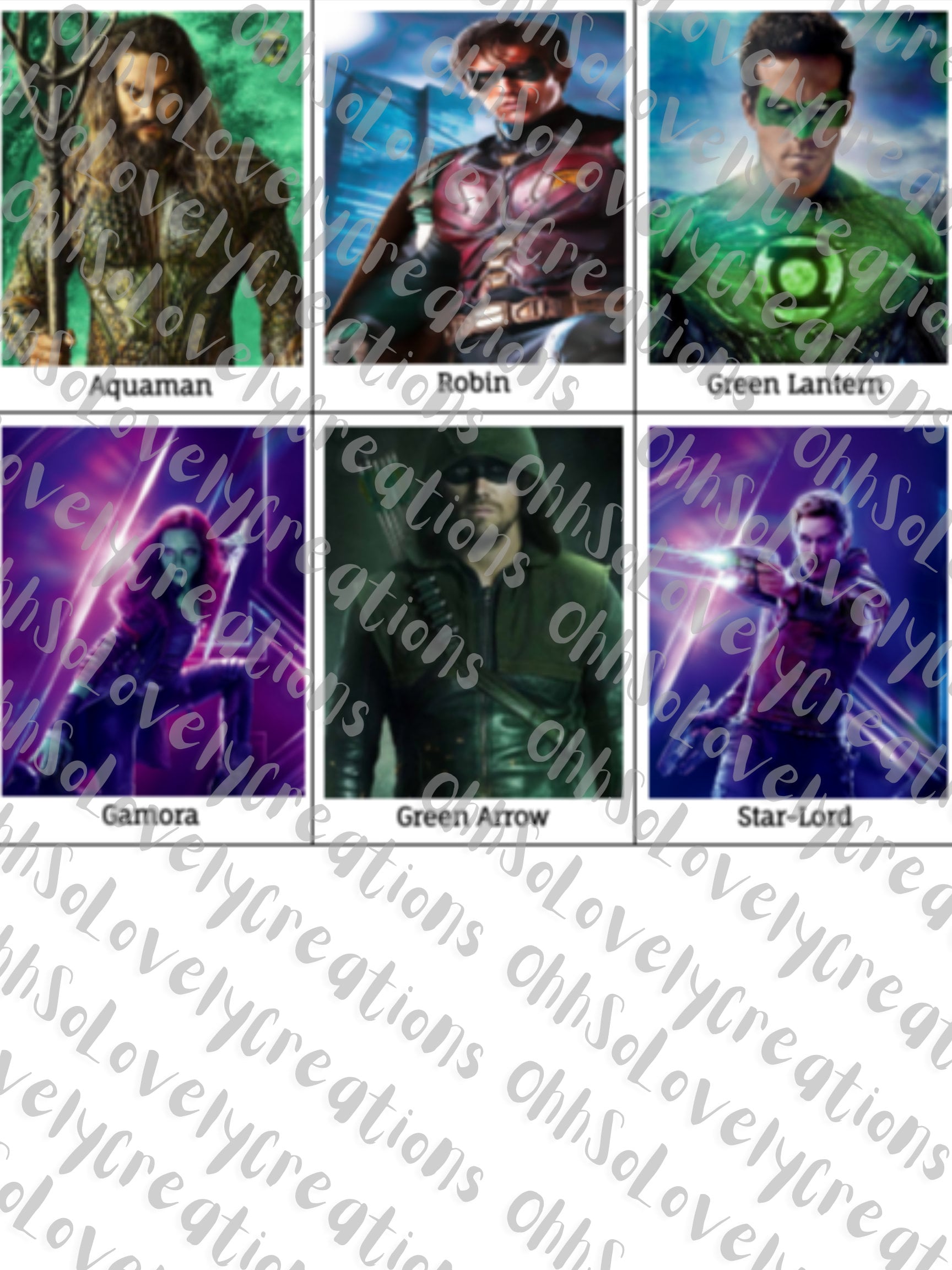 Printable Marvel & DC Heroes Guess Who Board | Etsy