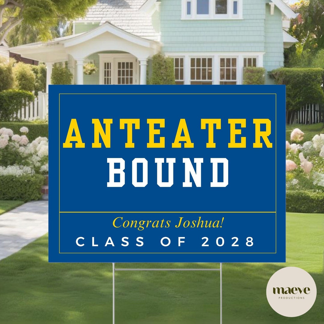 Graduation Lawn Sign, Custom College Bound Sign, 2024 Senior Yard Sign ...