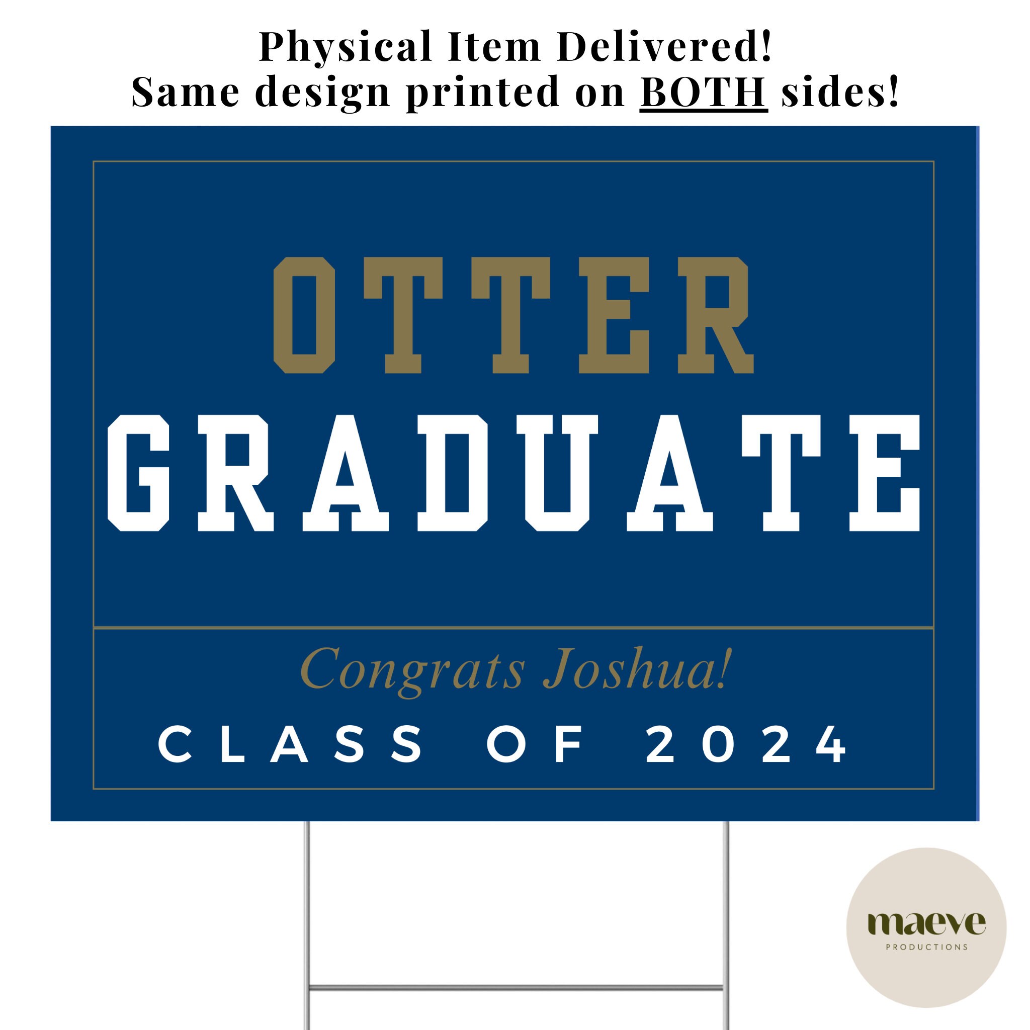 University Lawn Sign, Graduation Yard Sign, Yard Sign Graduation ...