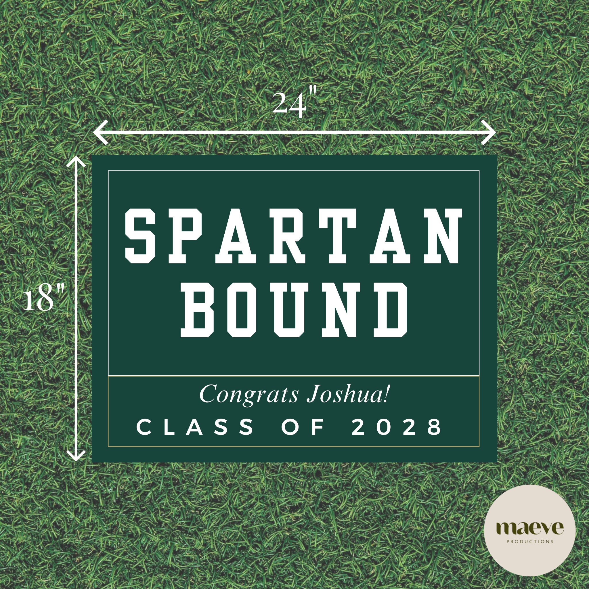 UOM Boundgraduation Lawn Sign, Custom College Bound Sign, 2024 Senior ...