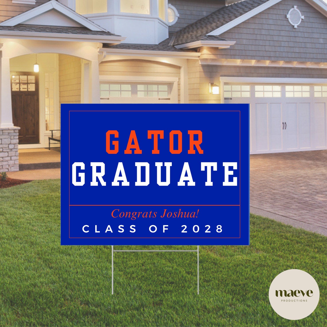 Custom Graduation Yard Sign, 2024 Graduation Sign, Corrugated Lawn Sign ...
