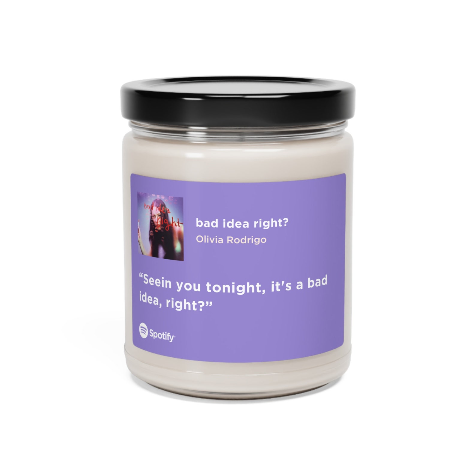 Bad Idea Right Candle, Olivia Rodrigo Candle, Smells Like Olivia ...