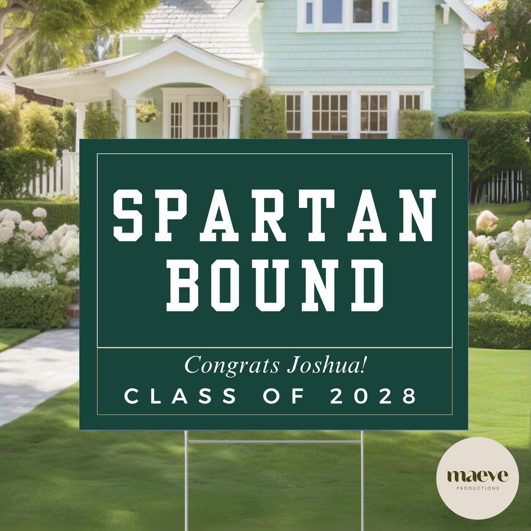 UOM Boundgraduation Lawn Sign, Custom College Bound Sign, 2024 Senior ...