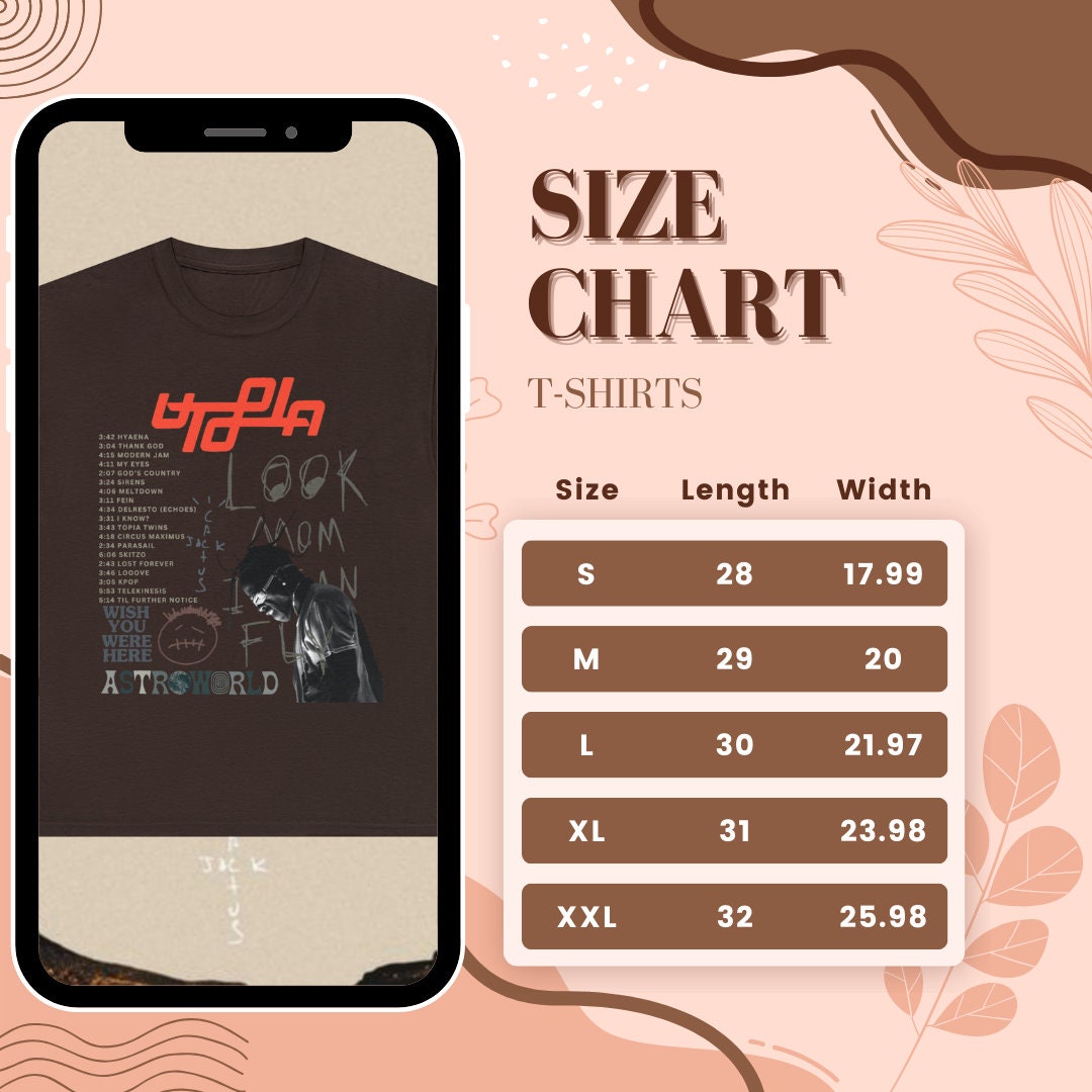 Travis Scott Utopia Tour Shirt, Official Tour Merch, Album Tracklist ...