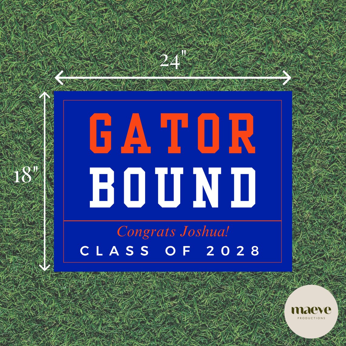 Custom College Bound Sign, 2024 Senior Yard Sign, High School ...