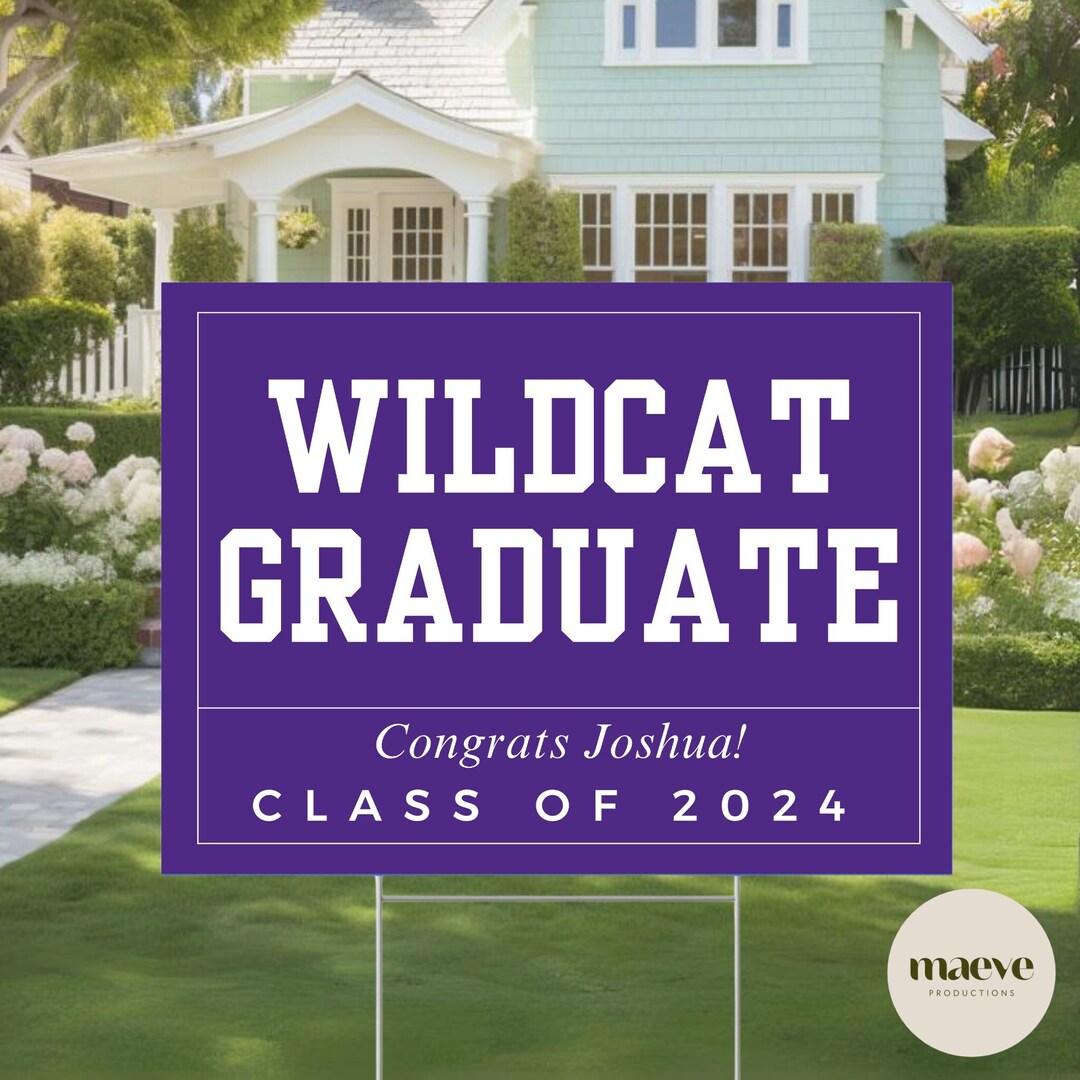 Custom Graduation Yard Sign, 2024 Graduation Sign, Corrugated Lawn Sign ...