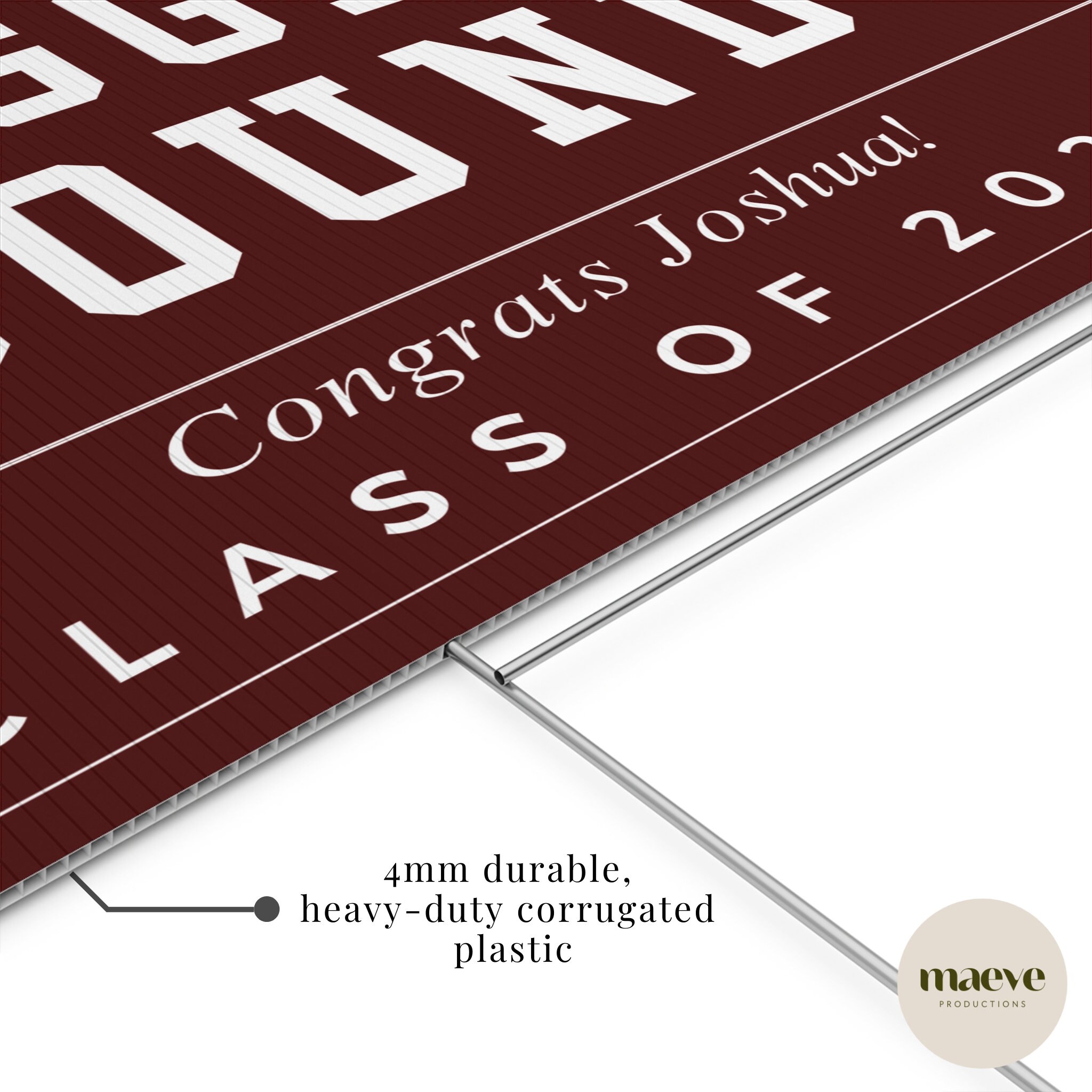 Custom College Bound Sign, 2024 Senior Yard Sign, High School ...
