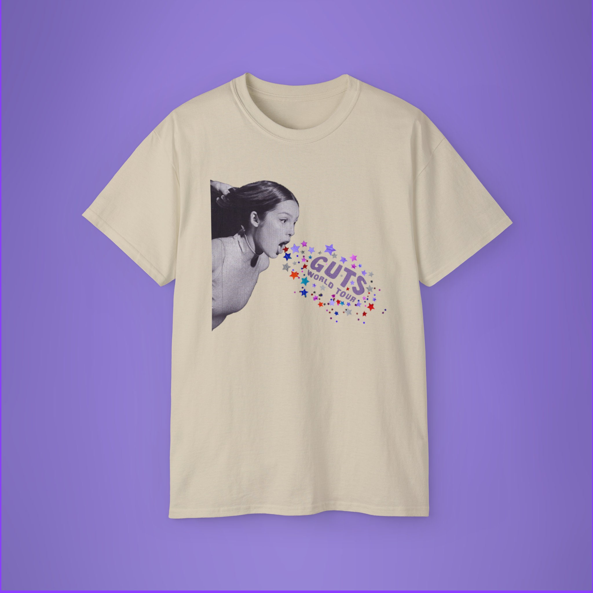 Guts Tour Shirt Olivia Rodrigo Merch Album Tracklist Tee Vintage