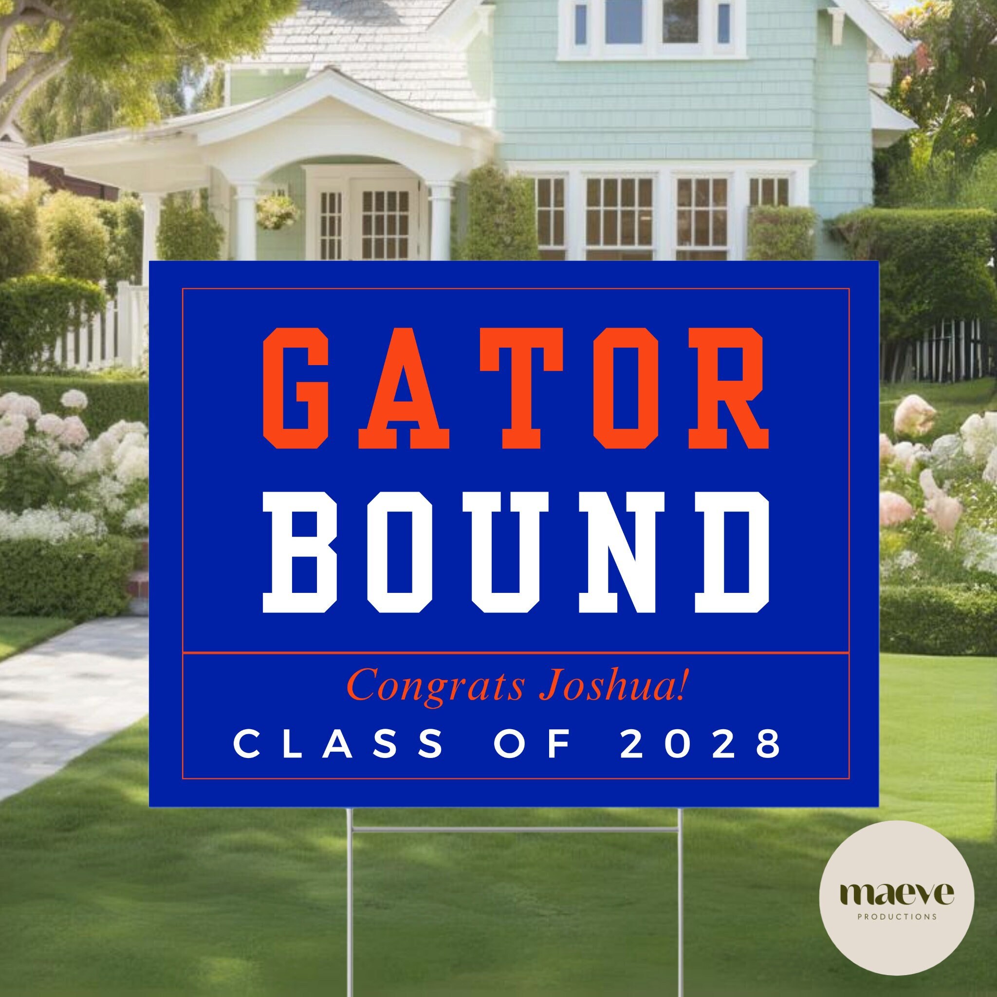 Custom College Bound Sign, 2024 Senior Yard Sign, High School ...