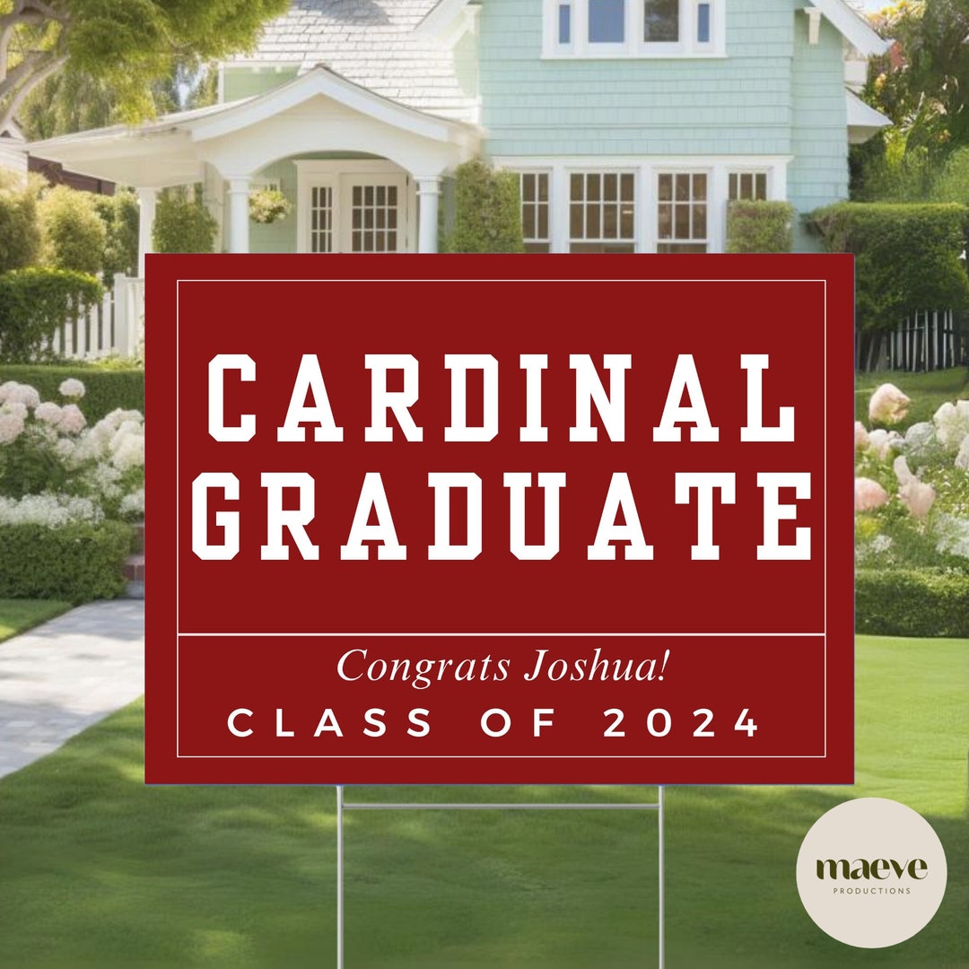 University Lawn Sign, Graduation Yard Sign, Yard Sign Graduation ...