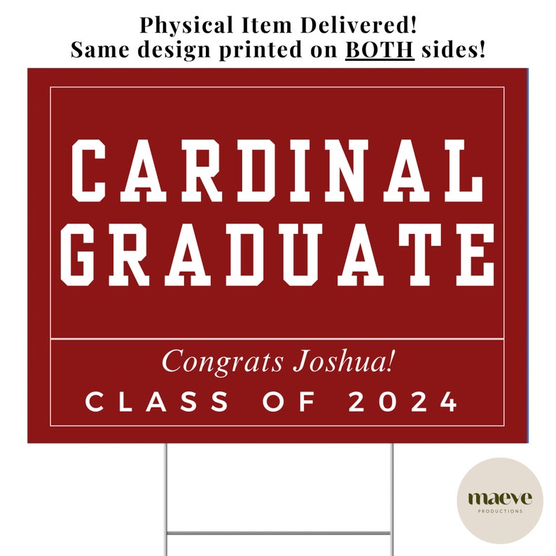 University Lawn Sign, Graduation Yard Sign, Yard Sign Graduation ...