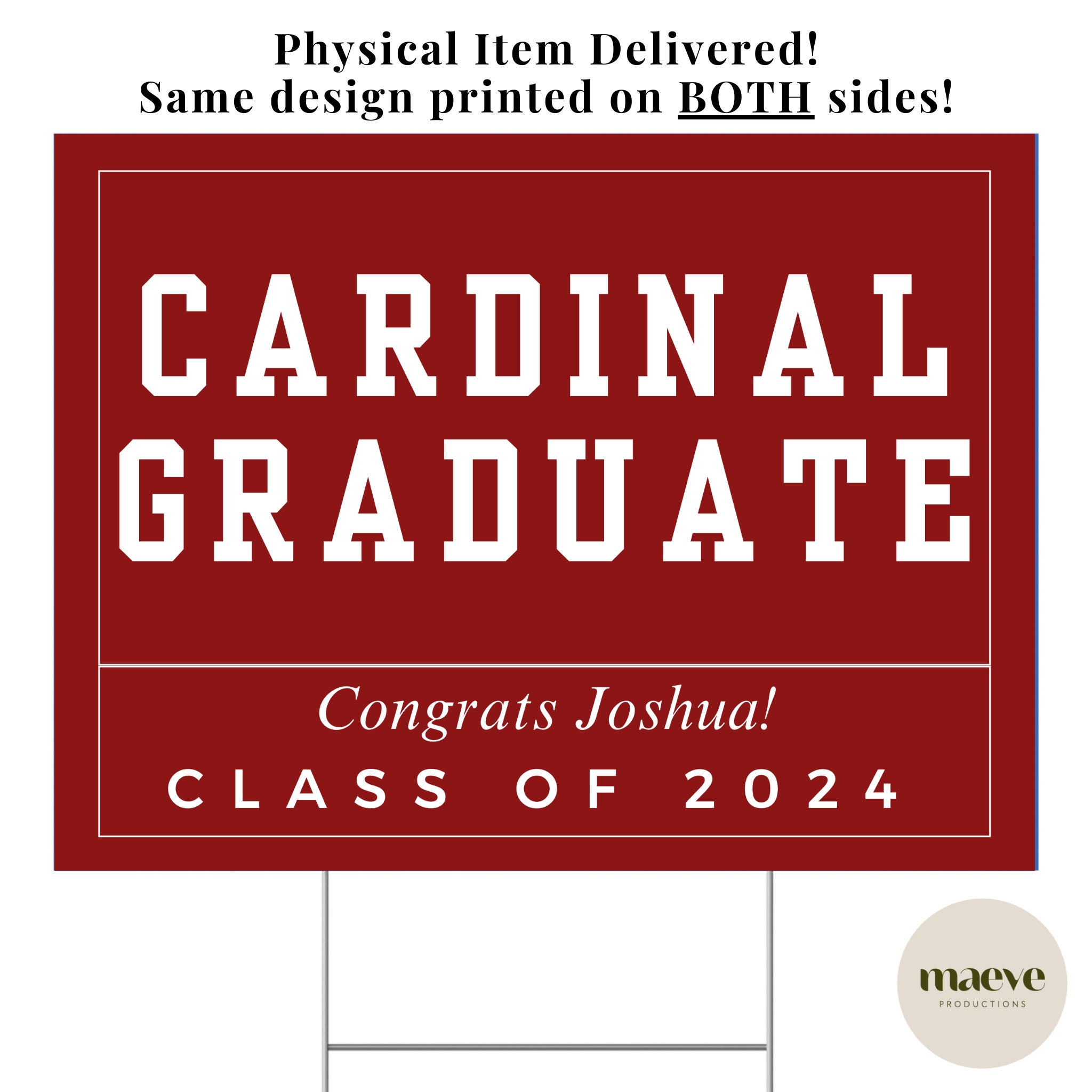 University Lawn Sign, Graduation Yard Sign, Yard Sign Graduation ...