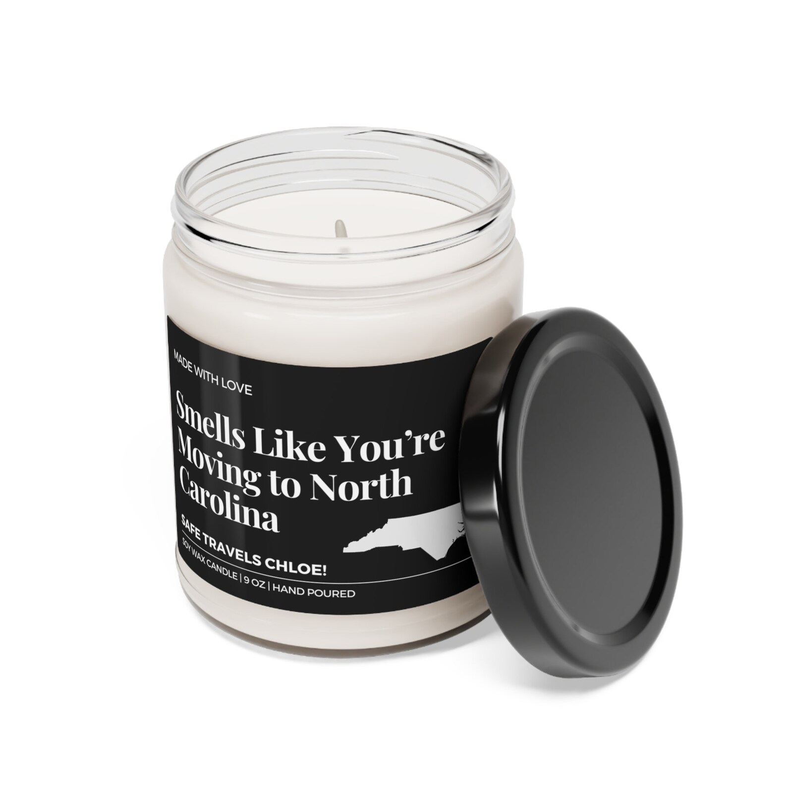 Smells Like You're Moving to North Carolina Soy Candle, Personalized ...