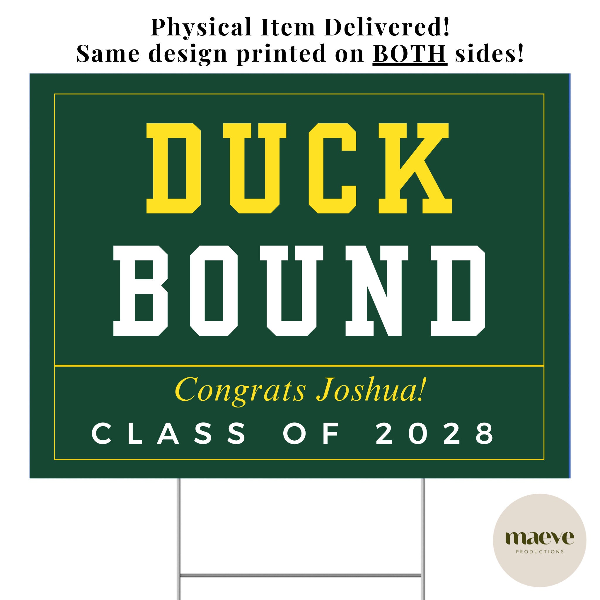 College Bound Sign Senior Graduation Yard Sign College Bound Gift ...