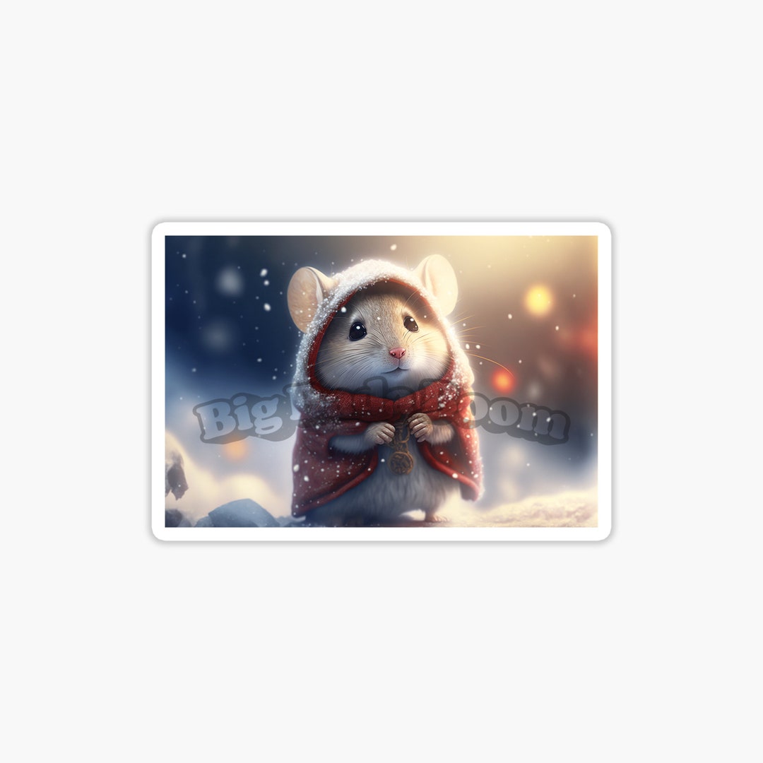 REDHOOD HAMSTER Vinyl Sticker, Hamster Sticker, Cute Stickers, Funny ...