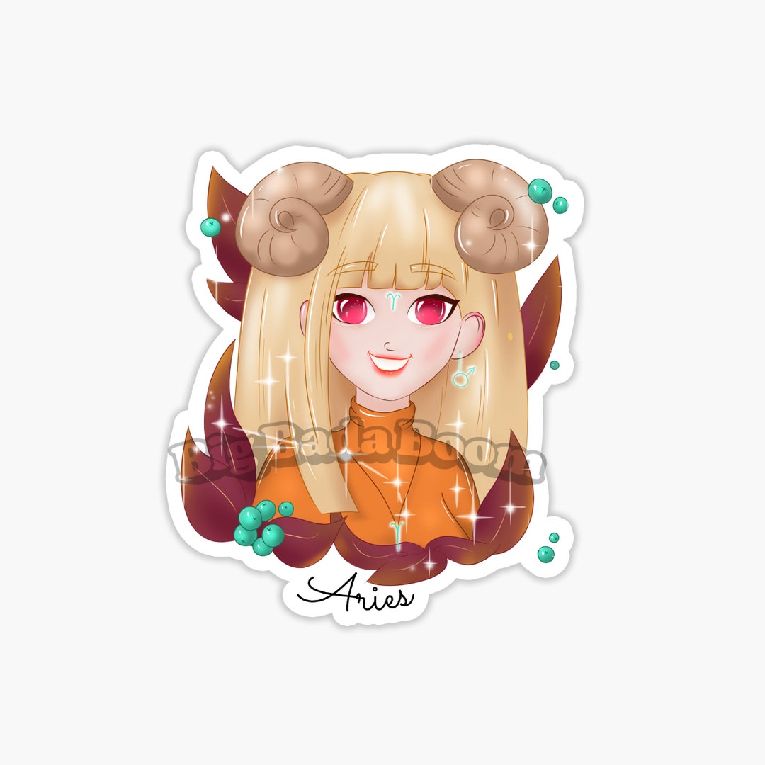 ARIES ZODIAC Sign Vinyl Sticker Laptop Stickers Best Friend - Etsy