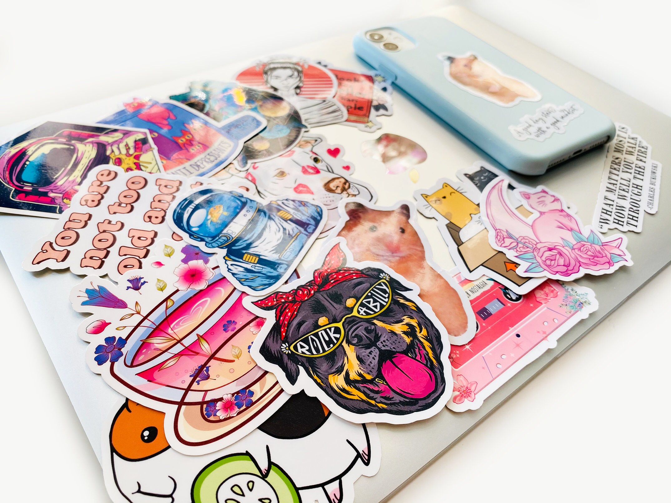 Funny Hamster Vinyl Sticker Hamster Meme Sticker Cute | Etsy