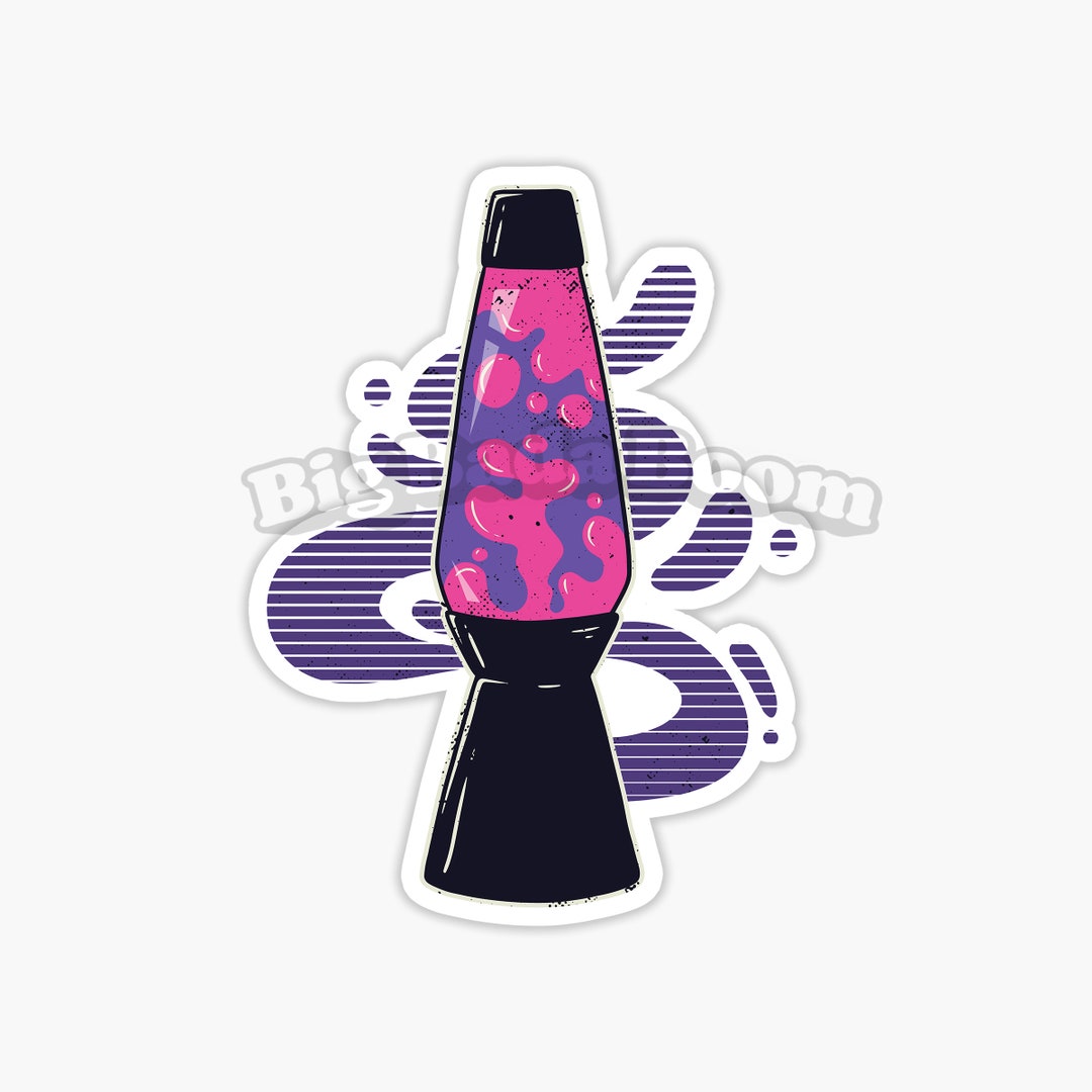 PURPLE LAVA LAMP Vinyl Sticker, Lava Lamp Sticker, Laptop Stickers ...
