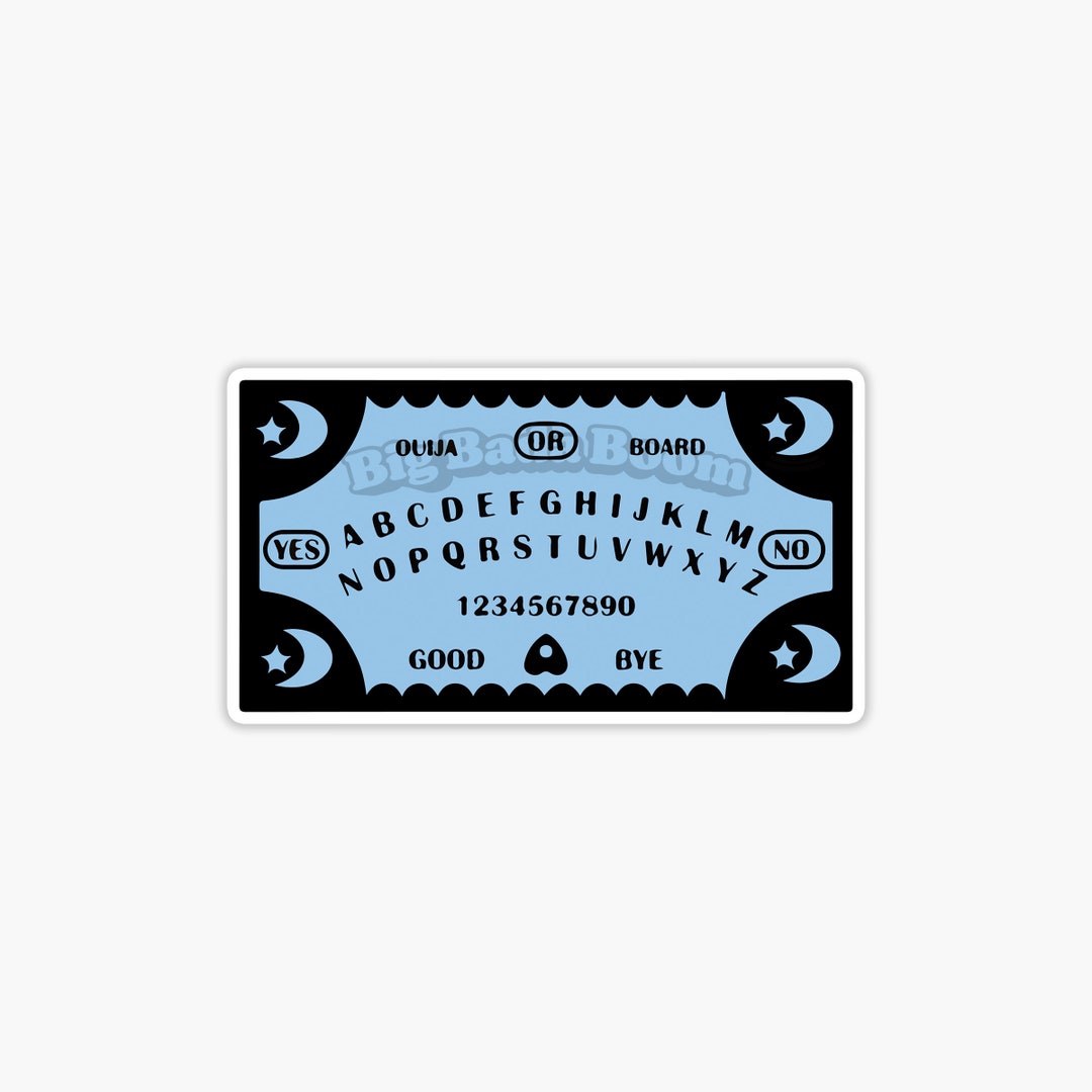 Ouija Board Sticker, Cute Gothic Sticker, Witchy Blue Ouija Vinyl ...