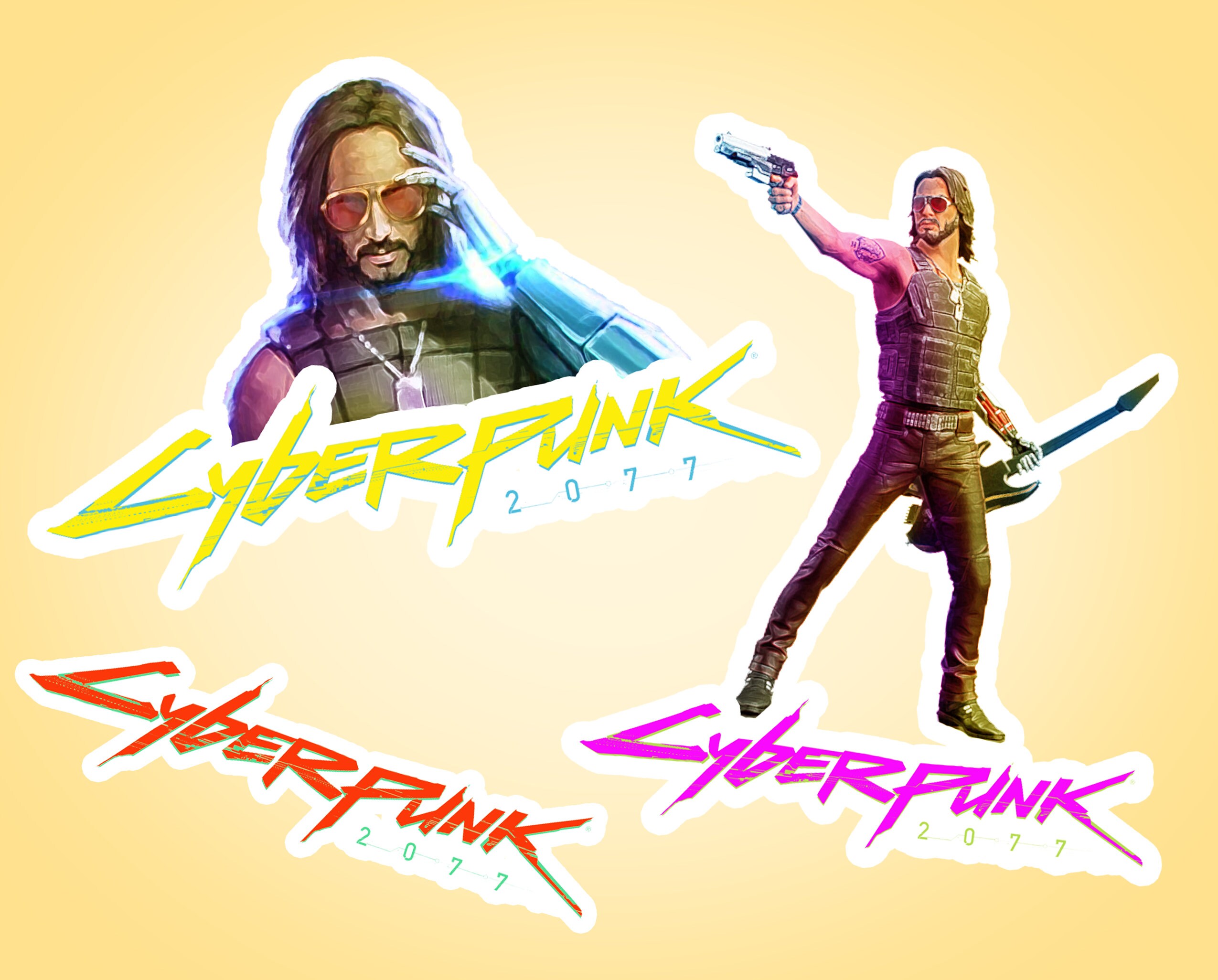 Cyberpunk 2077 Sticker Set Videojuegos Cyberpunk 2077 | Etsy