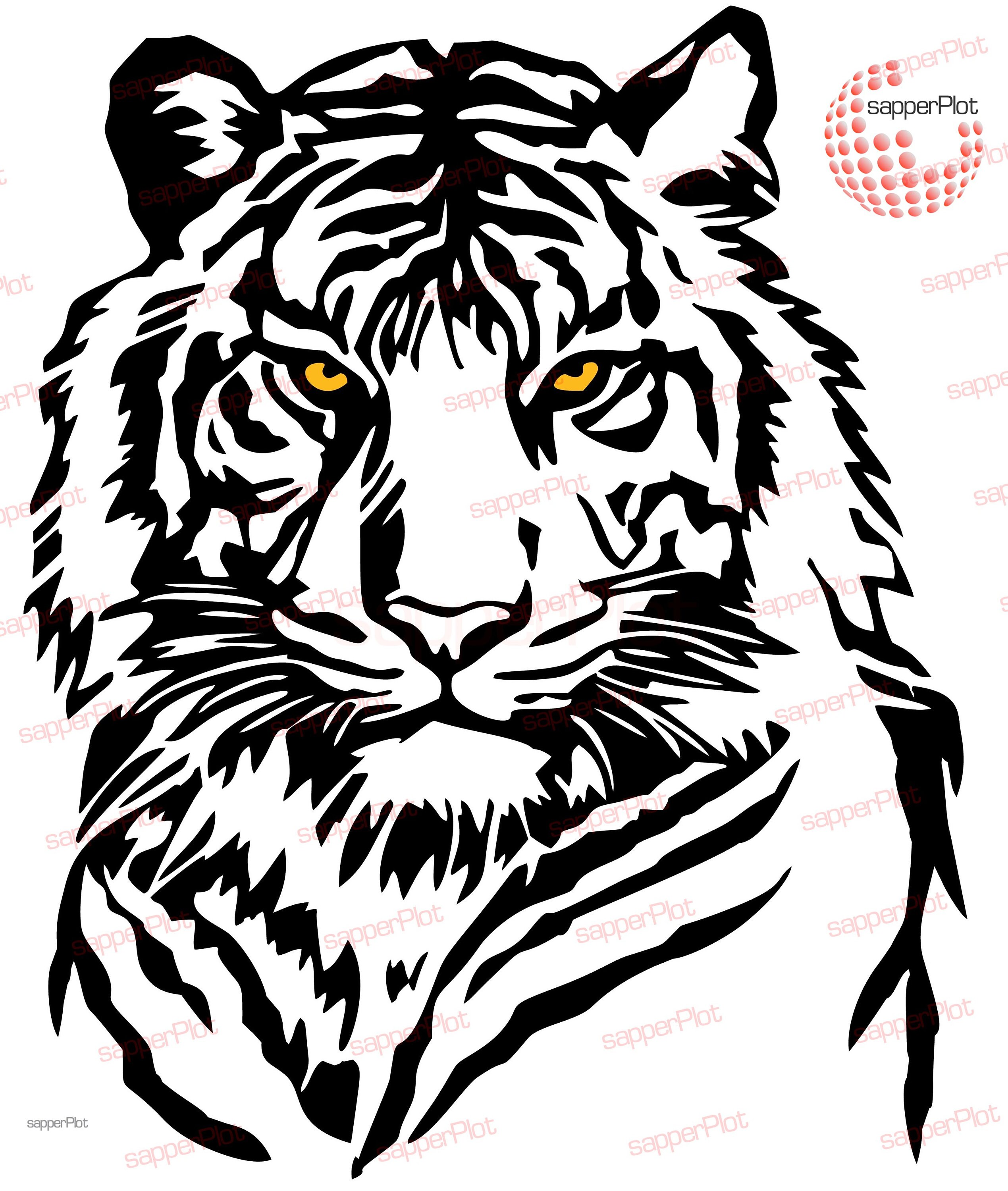 Plotterdatei Tiger Cutfile als SVG DXF png und jpeg File - Etsy Schweiz