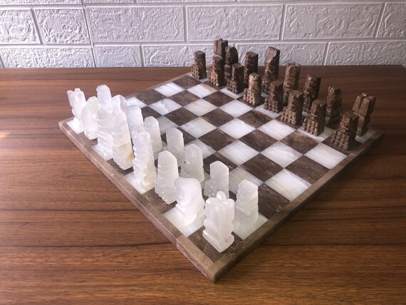 Aztec Marble Chess Set