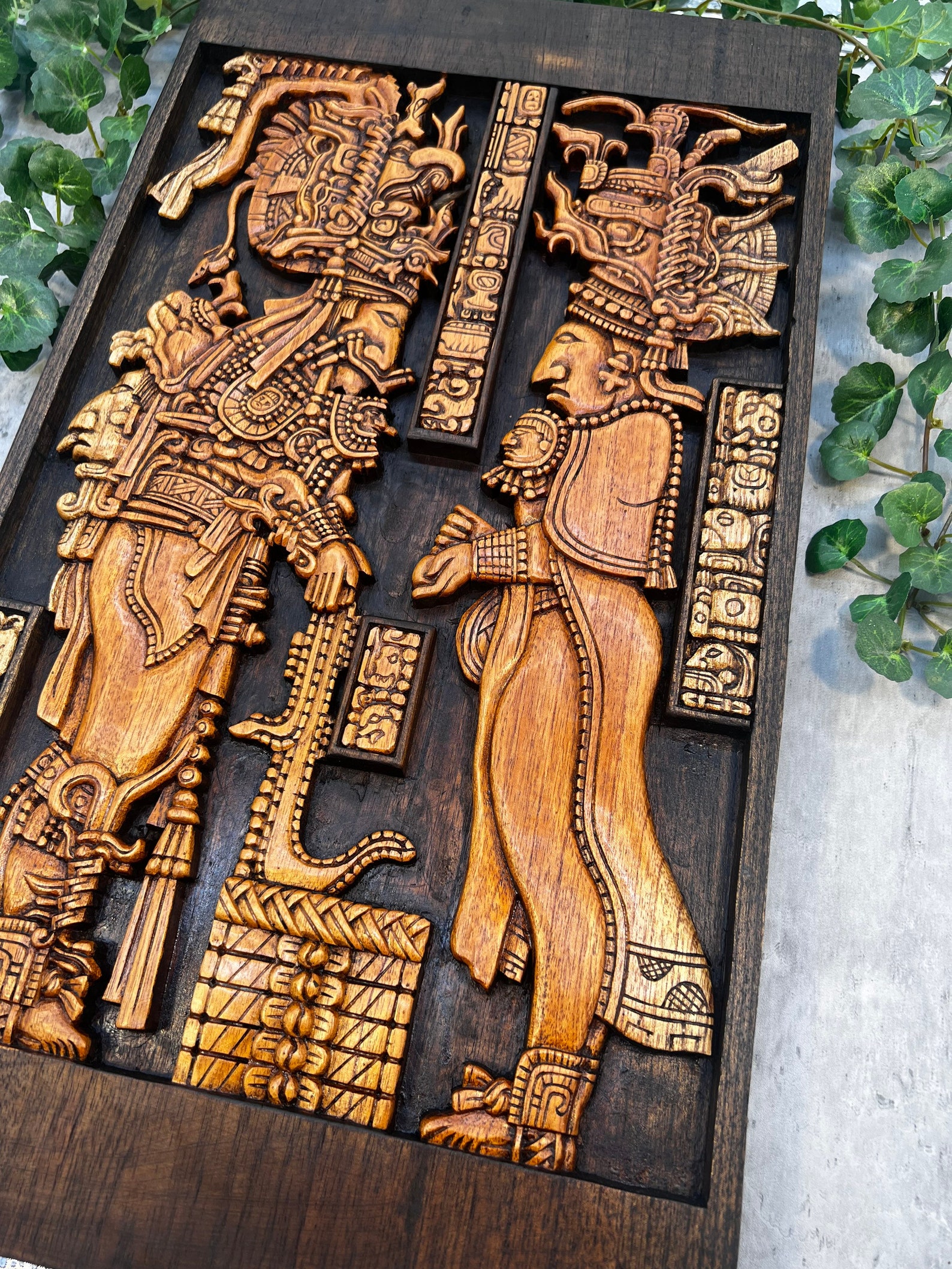 Aztec Art Mayan Art Mexican Painting Prehispanic Wood - Etsy