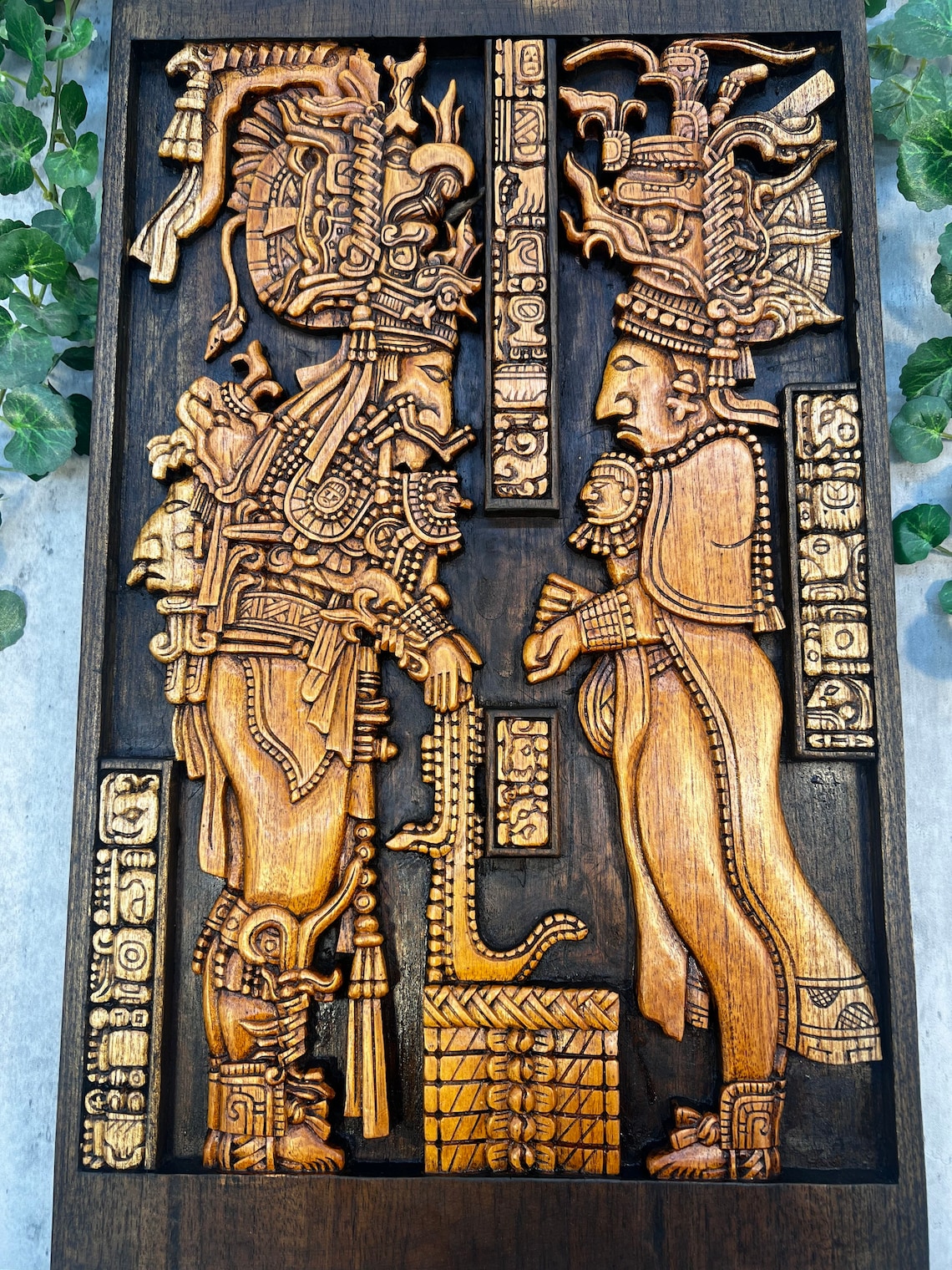 Aztec Art Mayan Art Mexican Painting Prehispanic Wood - Etsy