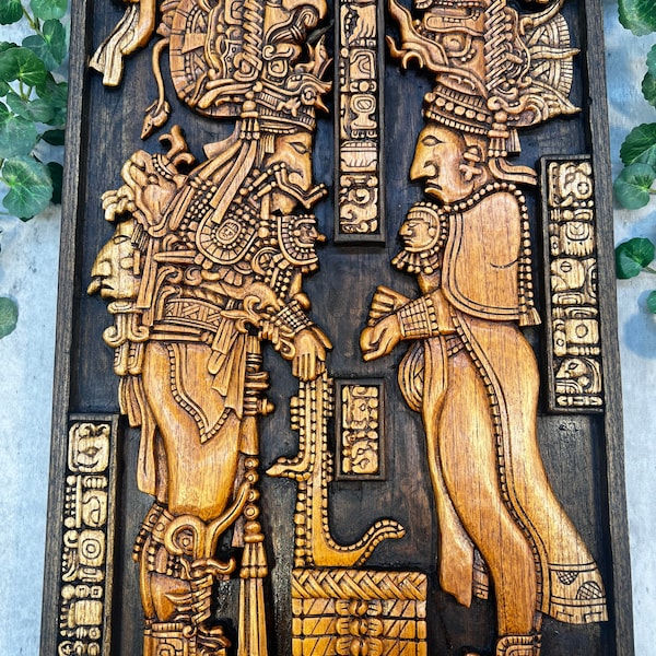 Aztec Wood Wall Art - Etsy