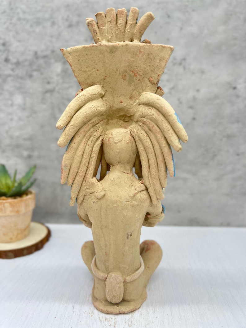 Tlaloc Priest Aztec God of Rain and Fertility Maguey Plant - Etsy
