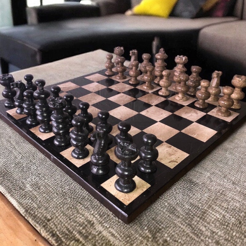 Stone Chess Set - Etsy