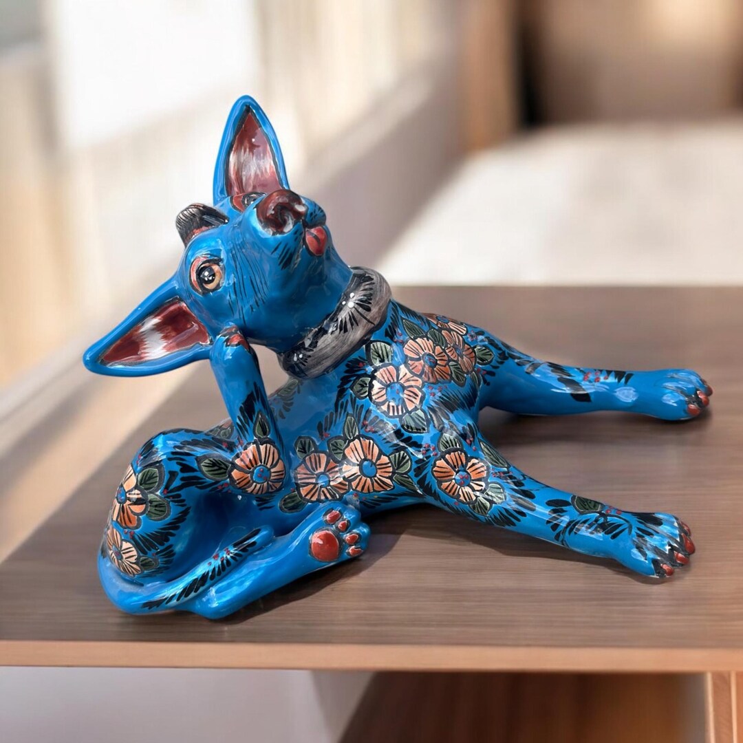 Talavera Xoloitzcuintle, Ceramic Dog, Talavera Pottery, Authentic ...