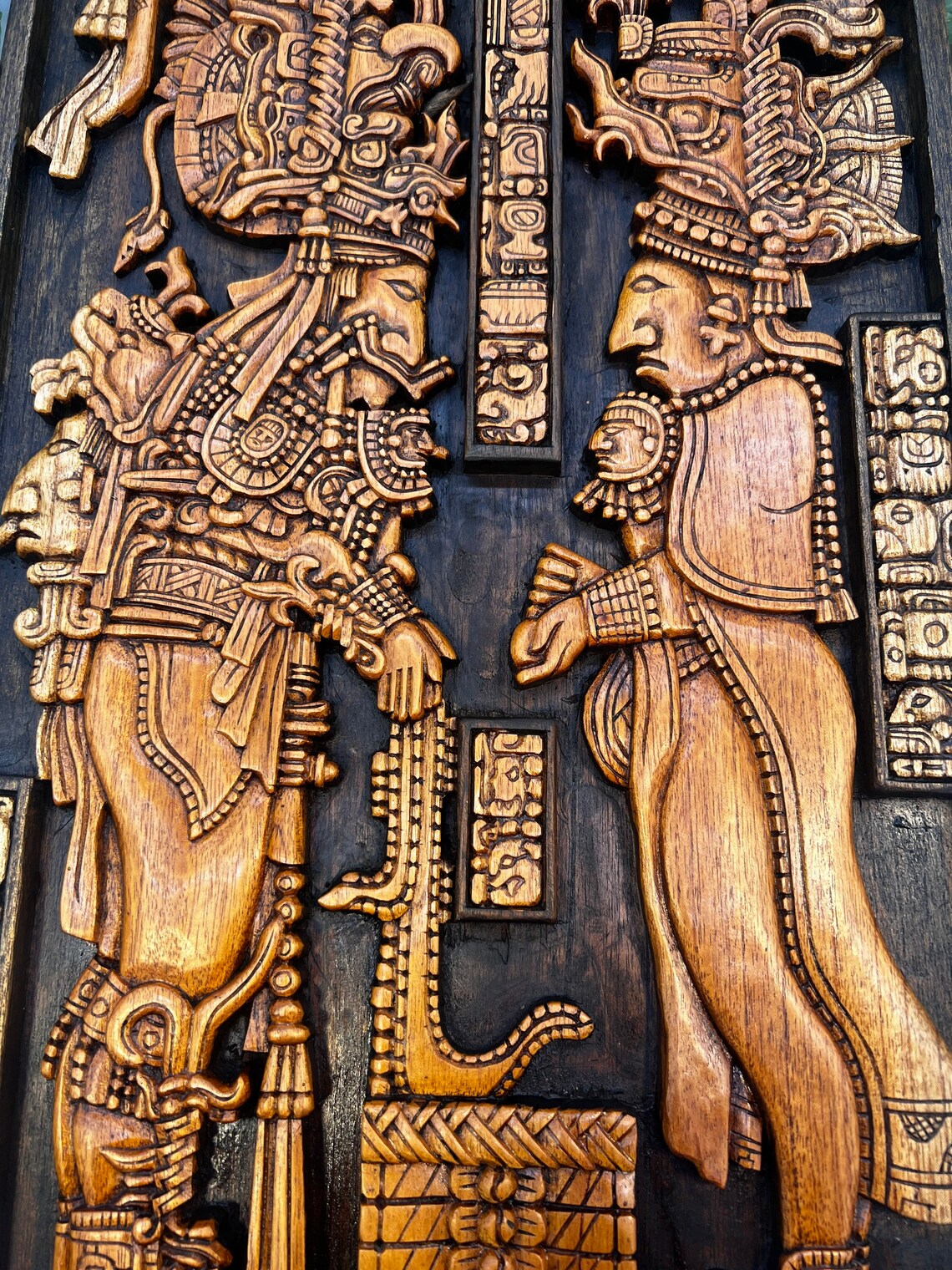 Aztec Art Mayan Art Mexican Painting Prehispanic Wood - Etsy