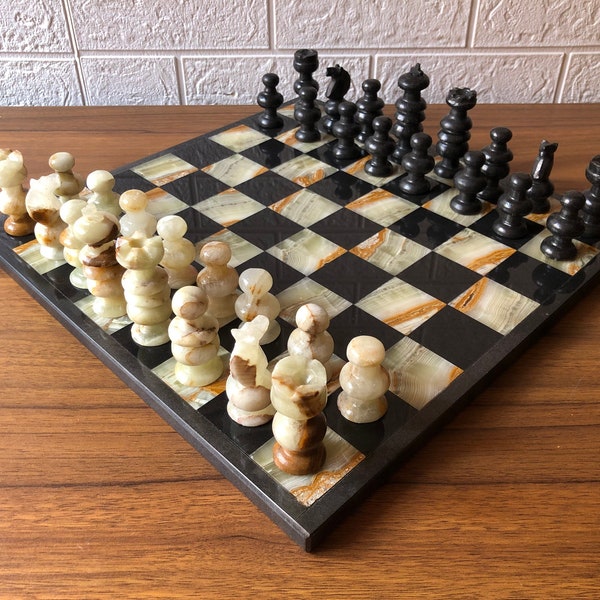 Stone Chess Set - Etsy