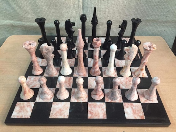 Mexican Marble Chess Set