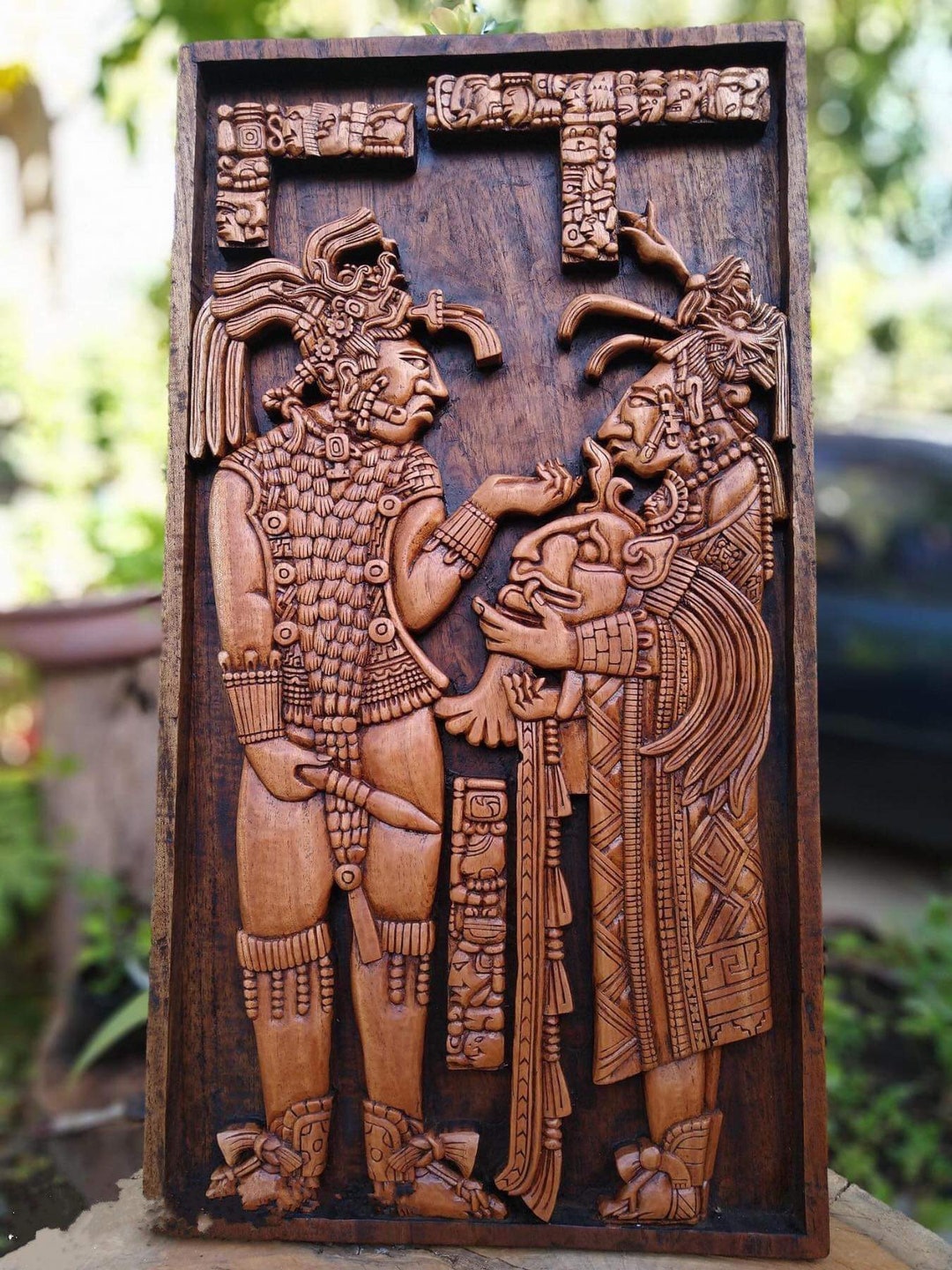 Aztec Art, Mayan Art, Mexican Painting, Prehispanic, Wood Carving ...