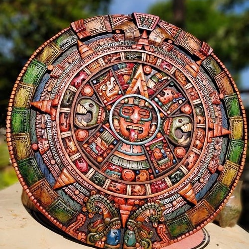 Aztec Art Mayan Art Mexican Painting Prehispanic Wood - Etsy